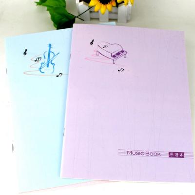 China Custom OEM Music Sheet Notebook with 70-80gsm Smooth Writing Paper and Custom Staff Line Count & Spacing in Multiple Binding Options for sale
