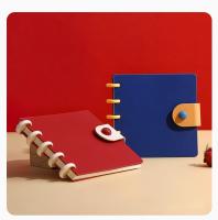 China Custom OEM Printed Disc-Bound Notebook with Snap Button Closure and Refillable Design for sale