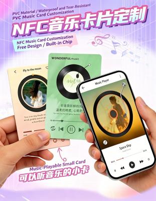 China Custom OEM NFC Music Card with Waterproof PVC, High-Definition Printing, and Customizable Design for sale