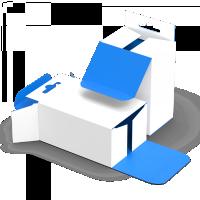 Quality Straight Tuck End Box with Sombrero Hole on Header for sale
