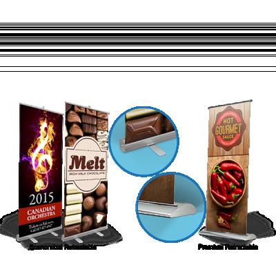 China Retractable Banner with Display Stand for sale