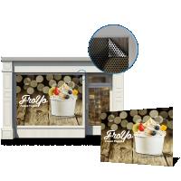 China Window Perforated Vinyl Printing for sale