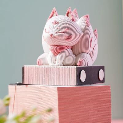 China 3D Layered Paper Sculpture Memo Pad for sale