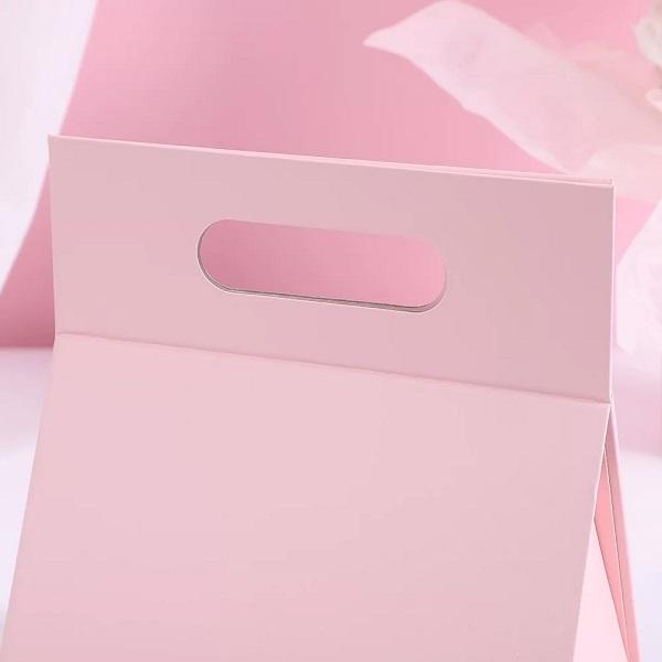 Quality Triangular Foldable Rigid Gift Boxes With Magnetic Closure And Cutout Handles for sale