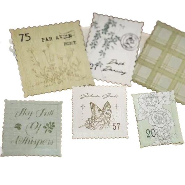 Quality Custom Stamp Memory Paper Stickers And Die-Cut Memo Cards for sale