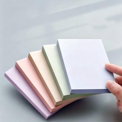 China Sticky Notes Morandi Pastel Color Self Adhesive Memo Pads For Office for sale