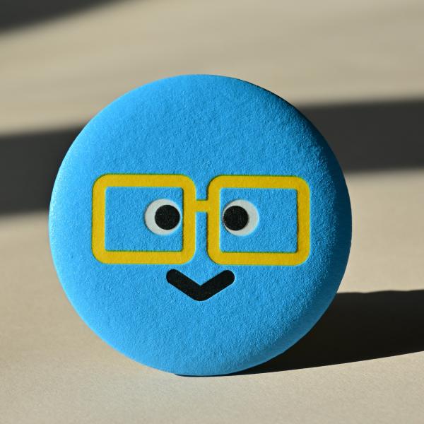 Quality Embossed Cotton Paper Emoji Badges With Relief For Novelty Stationery for sale