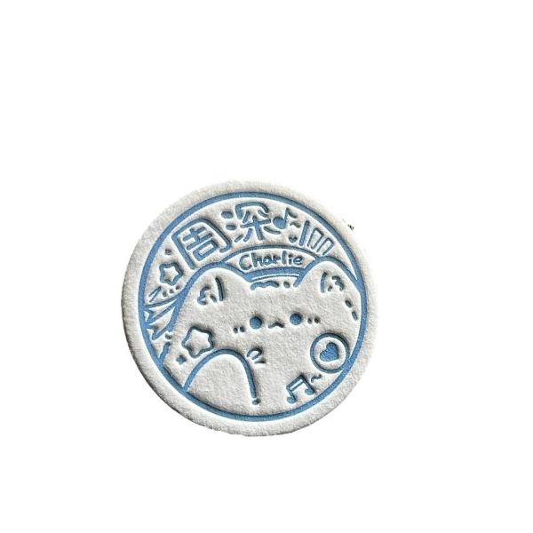 Quality Cotton Paper Badges And Pins With Custom Die-Cut Shape And Print for sale