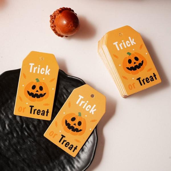 Quality Halloween Paper Hang Tags With Festive Pumpkin And Ghost Prints For Retail for sale