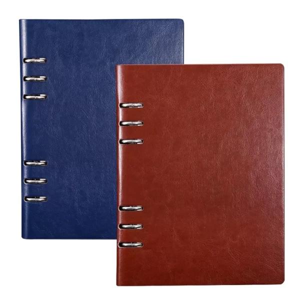 Quality PU Leather Loose-Leaf Ring Binder Notebook Diary With Metal Mechanism for sale
