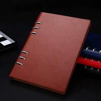 Quality PU Leather Loose-Leaf Ring Binder Notebook Diary With Metal Mechanism for sale