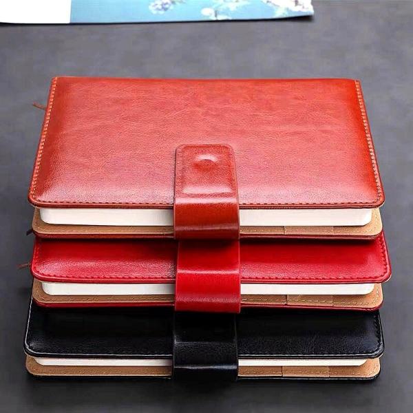 Quality Hardcover Notebook Diary With Magnetic Closure Clasp And PU Leather Cover for sale