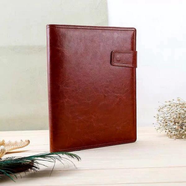 Quality Hardcover Notebook Diary With Magnetic Closure Clasp And PU Leather Cover for sale