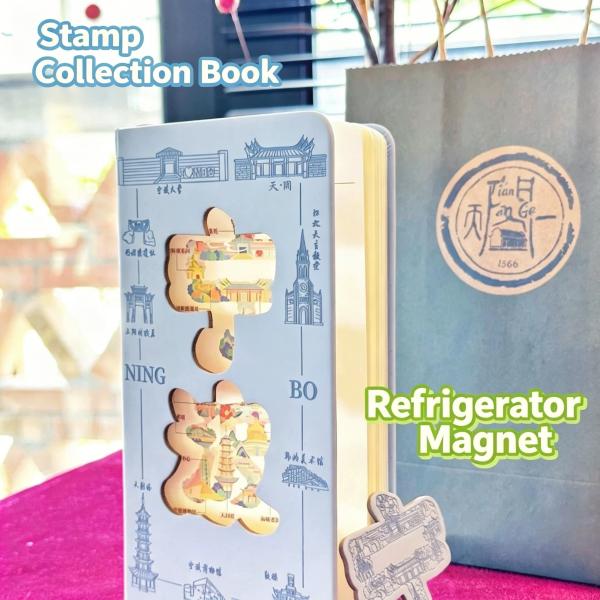 Quality Stamp Collection Book With Magnetic Refrigerator Magnets For Souvenirs for sale
