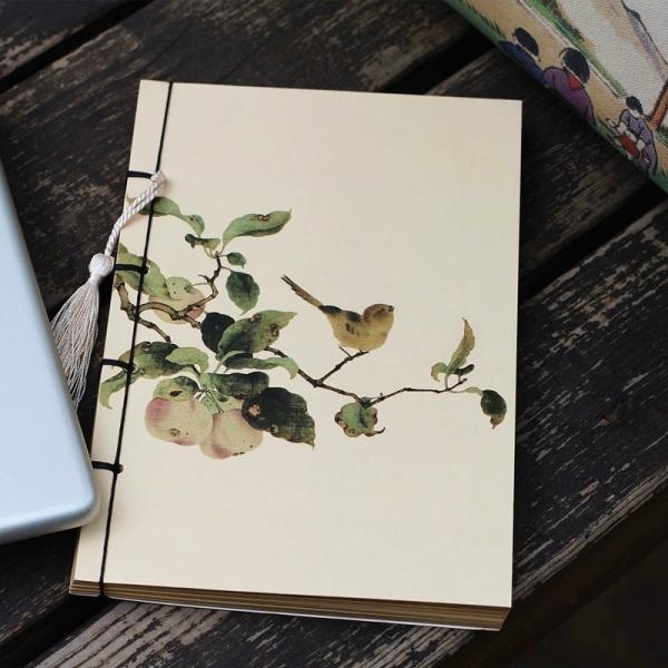 Quality Traditional Chinese Thread Bound Journal With Calligraphy Cover And Tassel for sale