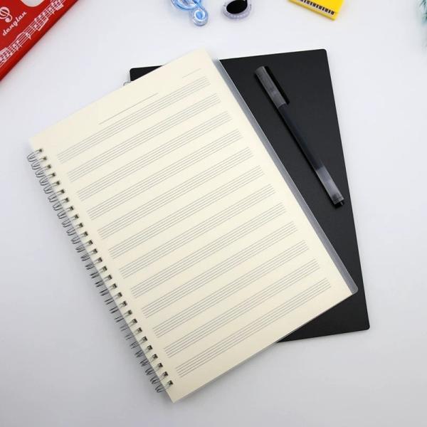 Quality Staff Paper Spiral Notebook With Frosted Cover For Music Composition for sale
