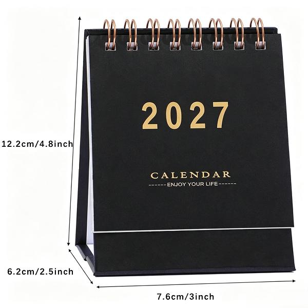 Quality Mini Desk Calendars 2027 Morandi Color Standing Planner For Office Desk for sale