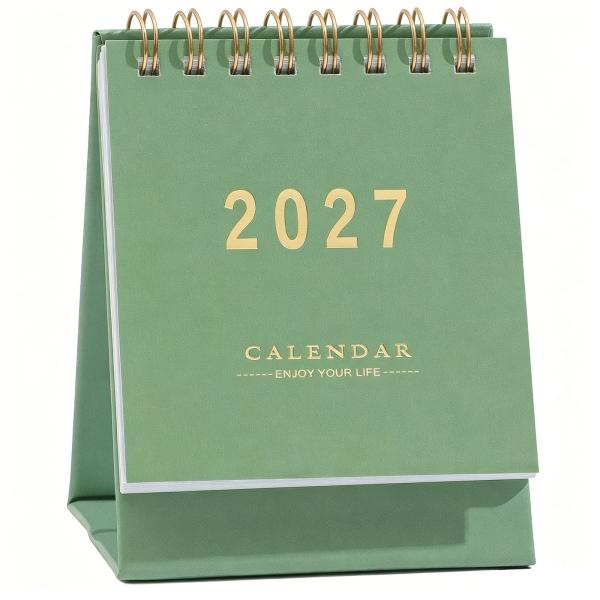 Quality Mini Desk Calendars 2027 Morandi Color Standing Planner For Office Desk for sale