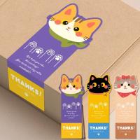 China Packaging Sealing Labels With Cute Cartoon Cat Designs For E-Commerce Boxes for sale
