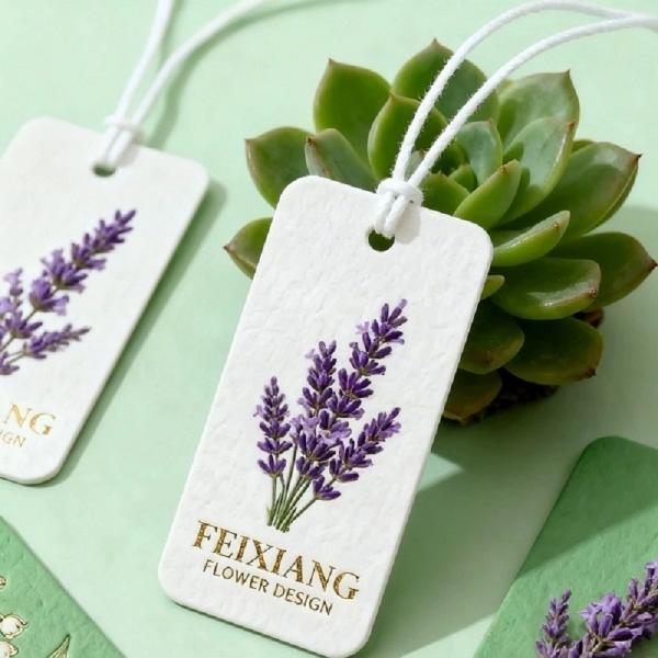 Quality Absorbent Paper Air Freshener Cards With Floral Print For Car And Home for sale
