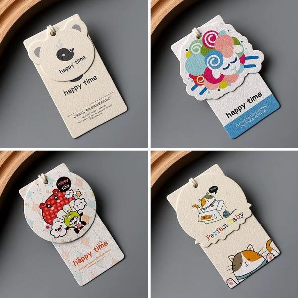 Quality Double Layer Cartoon Hang Tags With String For Kids Clothing And Toys for sale