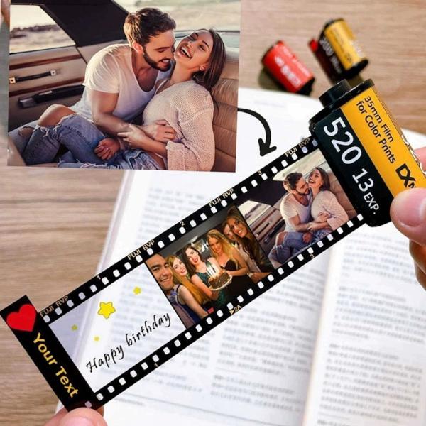 Quality Personalized Film Roll Keychain With Custom Photo Strip Memory Gift for sale