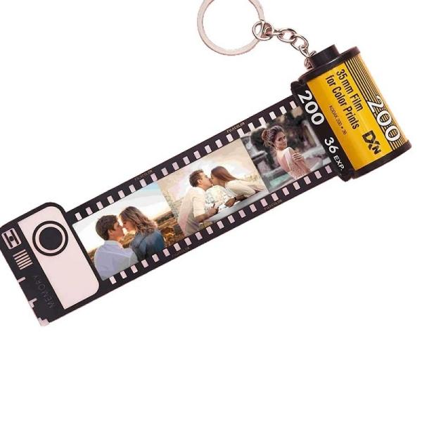 Quality Personalized Film Roll Keychain With Custom Photo Strip Memory Gift for sale