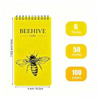 China Beekeeping Log Book With Detailed Hive Inspection Forms And Wire-O Binding for sale