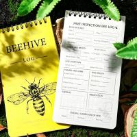 China Beekeeping Log Book With Detailed Hive Inspection Forms And Wire-O Binding for sale