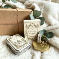 China Custom Printed Burnable Incense Paper Sheets With Vintage Tin Gift Box for sale