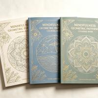 China Mindfulness Geometric Patterns Coloring Book For Adult Relaxation for sale