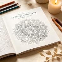 China Mindfulness Geometric Patterns Coloring Book For Adult Relaxation for sale