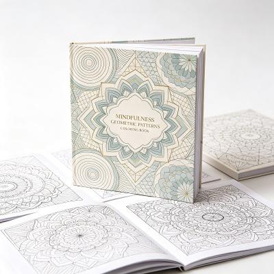 China Mindfulness Geometric Patterns Coloring Book For Adult Relaxation for sale