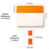 China Neon Colored Index Tab Sticky Notes With Writeable And Repositionable Design for sale