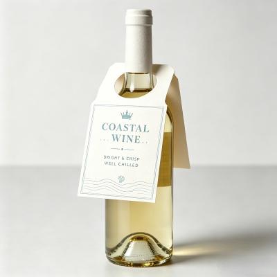 China Foldable cardboard bottleneck display card for premium craft spirits for sale