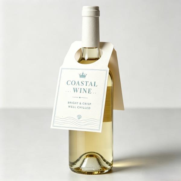 Quality Foldable cardboard bottleneck display card for premium craft spirits for sale