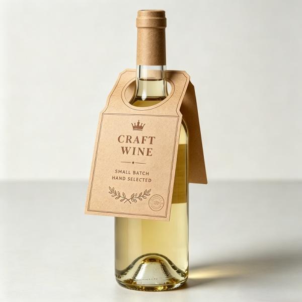 Quality Foldable cardboard bottleneck display card for premium craft spirits for sale
