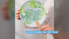 Custom Printed Bamboo Hand Fans OEM Branding Solutions