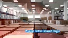 Custom Embossed Cotton Paper Badges for Your Brand