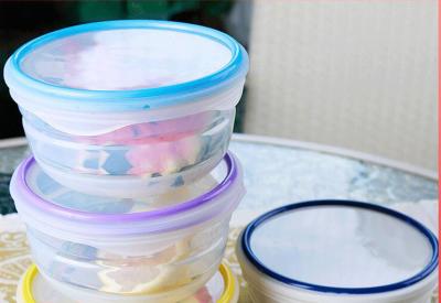 China Containers van de het Voedselopslag van het microgolf Opvouwbare Silicone Vouwbare 14*8cm Te koop