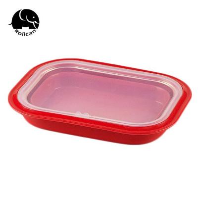 Κίνα 1170ML πτυσσόμενη τετραγωνική αποθήκευση τροφίμων κιβωτίων σάντουιτς ανθεκτική στη θερμότητα προς πώληση