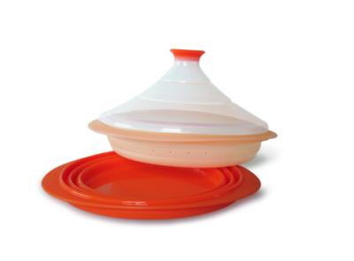 China O silicone o navio vegetal de dobramento 1350ML de 2 camadas dobra-se acima à venda