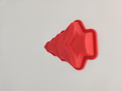 China A resistência térmica Mini Silicone Baking Molds Red para o Natal à venda