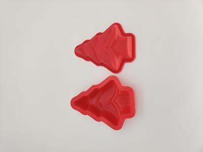 China A resistência térmica Mini Silicone Baking Molds Red para o Natal à venda