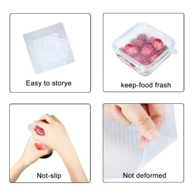 China O OEM BSCI da tampa da tampa do silicone de três tamanhos ajustou-se do filme de 5 silicones à venda