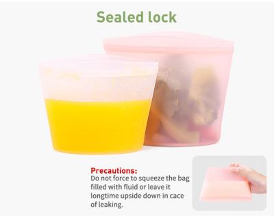 中国 漏れ防止シリコーンの食糧貯蔵は1500ml Sous Videの再使用可能な袋Rolicanを袋に入れる 販売のため