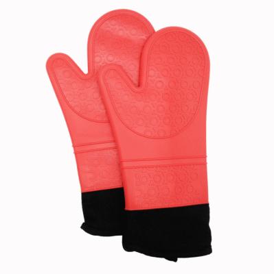 Cina Cotone extra-lungo dei guanti della griglia del BARBECUE di Forno Silicone che allinea 37*19cm termoresistenti in vendita