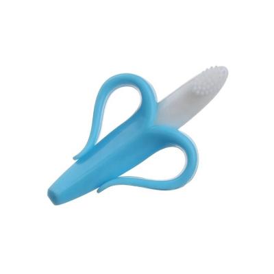 Cina Banana Toy Silicone Banana Toothbrush mettente i denti LFGB della frutta del bambino per i bambini in vendita
