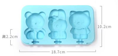 China LFGB-de Container van het de Stokvoedsel van Tray Ice Cream Mold Non van het Siliconeijsblokje Te koop