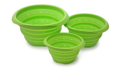 Cina Ciotole di miscelazione pieghevoli del silicone di viaggio dell'insalatiera del commestibile 850ml 1590ml 3500ml in vendita